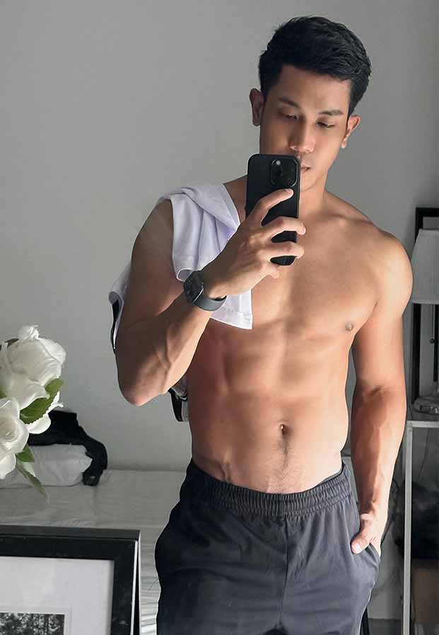 บู๊ลิ้ม ณัฐวุฒิ นายแบบสายเซ็กซี่ ดีกรีครูสอนออกกำลังกาย